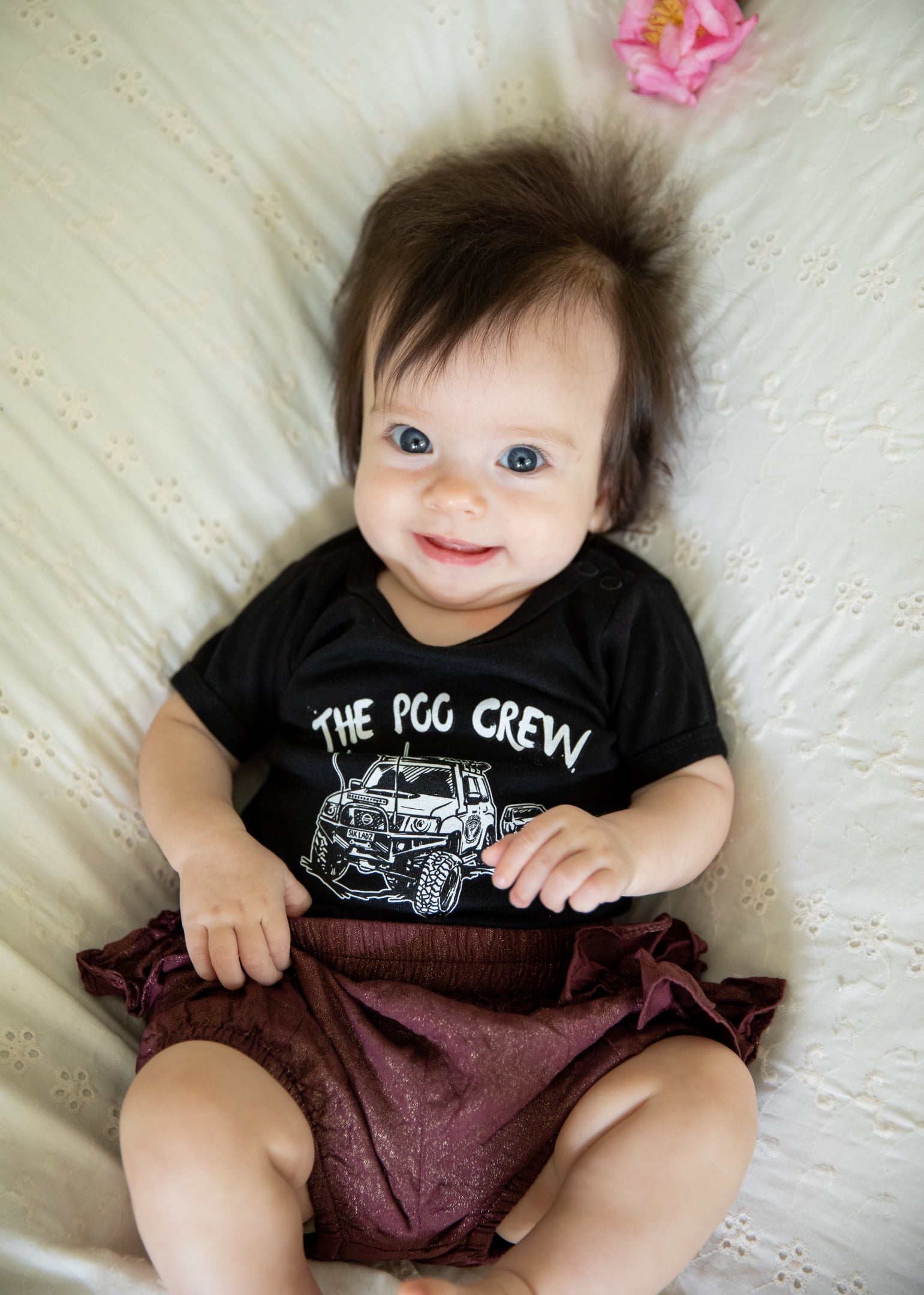 "The Poo Crew" Mini Infant Romper